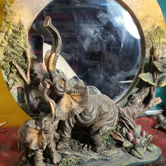 Office | Elephant Ceramic Desk Mirror Heavy Statue Box 94s | Poshmark